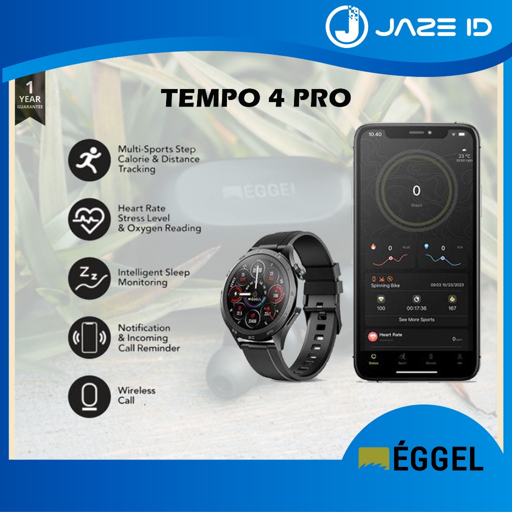 Jual Eggel Tempo 4R Pro Calling Touch Screen SmartWatch Smart Watch ...