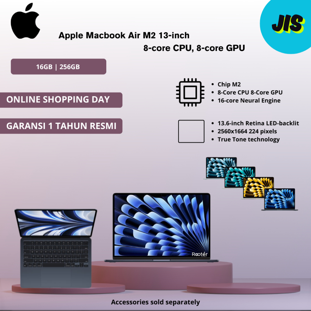 Jual MacBook Air 13" M2 Chip 8-core CPU, 8-core GPU Ram 16GB , SSD ...