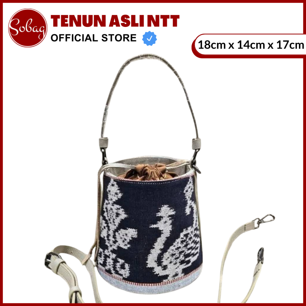Jual Tas Serut Tenun NTT Wanita Mix Kulit Sapi Asli | Handmade Etnik ...