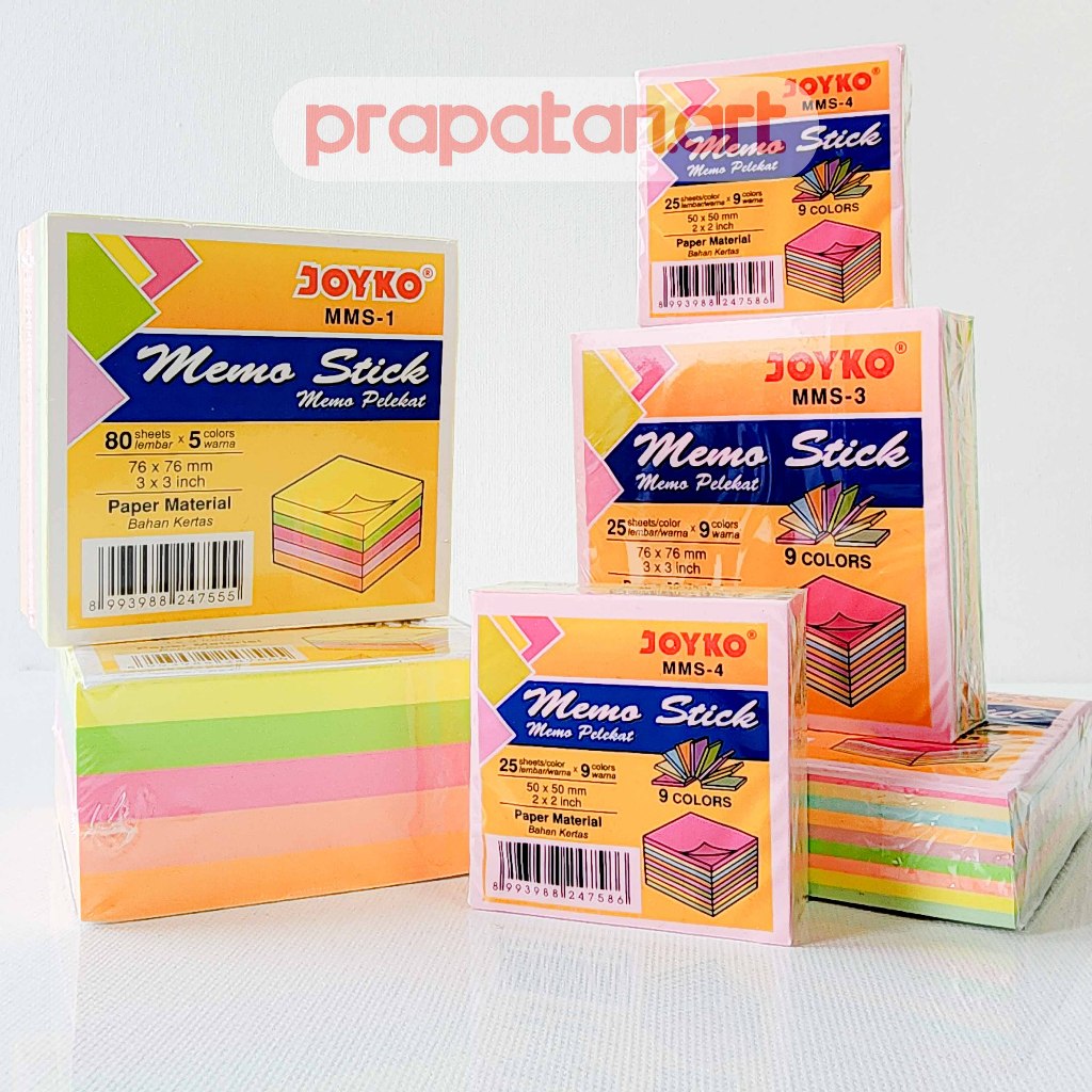 Jual Joyko Sticky Note MMS-1-4 | Notes Memo Tempel | Shopee Indonesia
