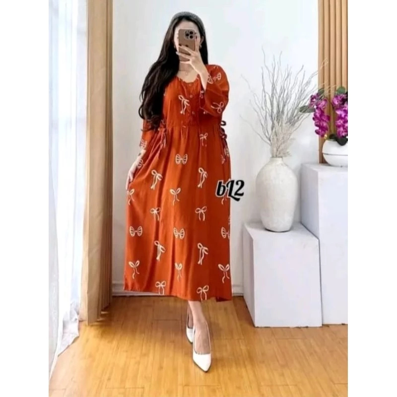 Jual Daster Chibi Daster Kekinian Terbaru Dress Chibi Daster Lengan 3/4 ...