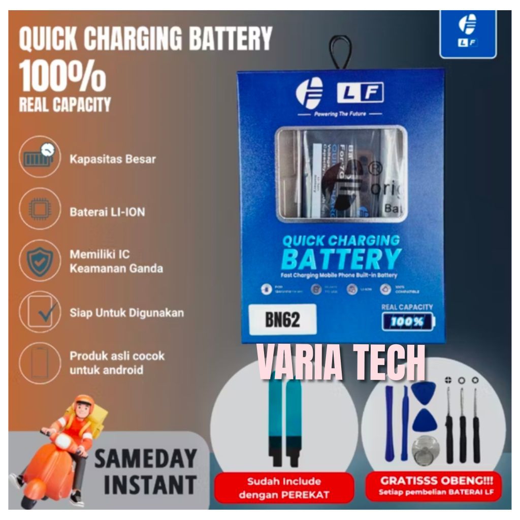 Jual BATRE/BATERY REDMI/XIOMI BN 62,POCO M3/REDMI 9T | Shopee Indonesia