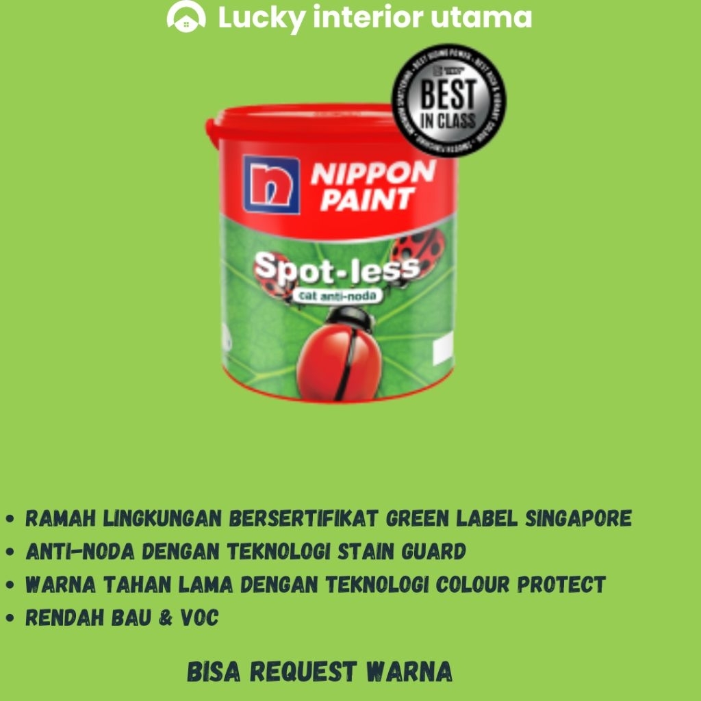 Jual NIPPON PAINT SPOT-LESS 2,5 LITER WARNA SKY BLUE NP PB 1532P (TING ...