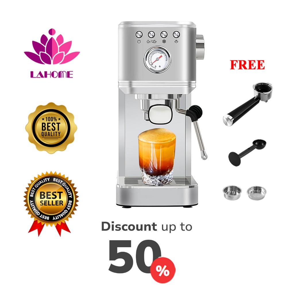 Jual Lahome 5 in 1 Mesin Kopi Espresso 20 Bar Profesional Coffee ...