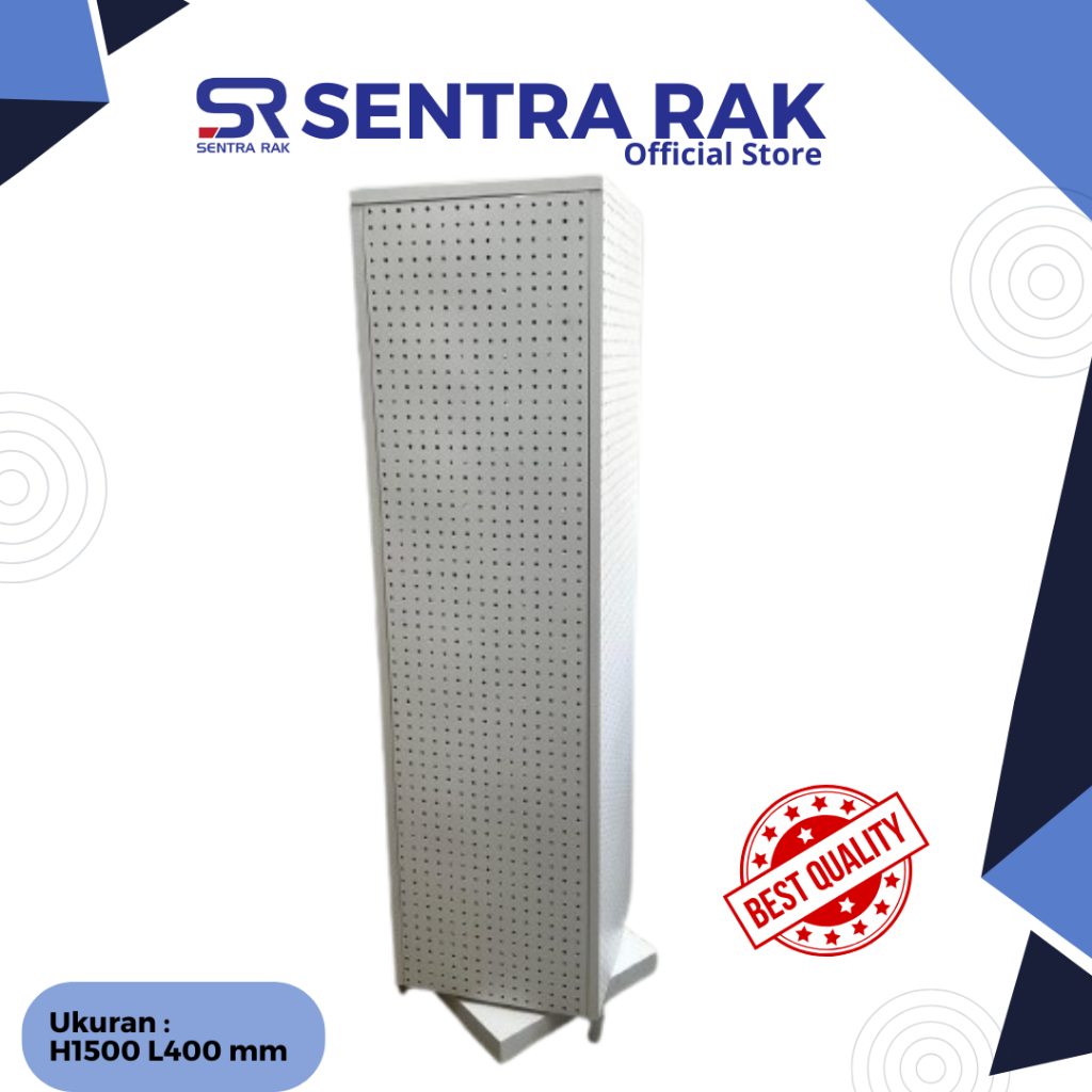Jual Rak Putar Asesoris 4 Sisi Perforated H1500 L400 mm - LINK BERAT ...