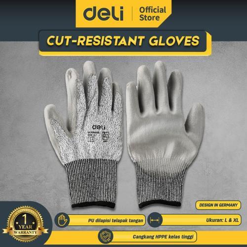 Jual Deli Cut-Resistant Gloves/Sarung Tangan Safety Anti Potong Sayat ...