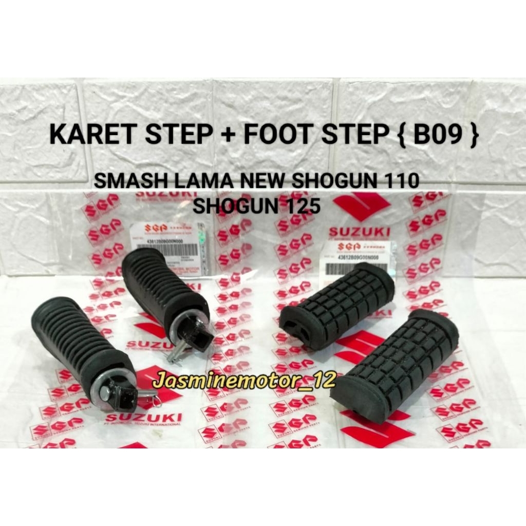 Jual KARET STEP DEPAN + FOOT STEP BELAKANG { B09 } SUZUKI SMASH LAMA ...