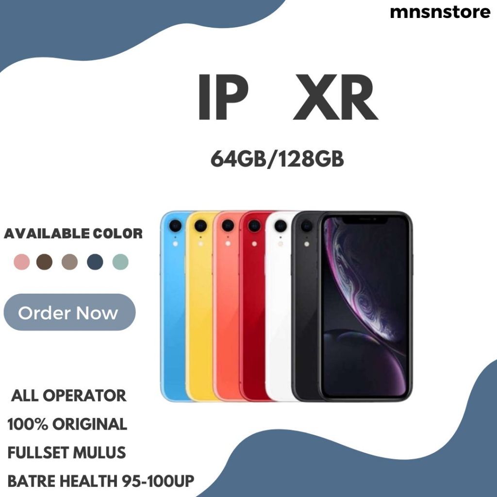 Jual IP XR 256GB/128GB/64GB GSM LTE 4G Second 100% Original Fullset Mulus Condition Like New ...
