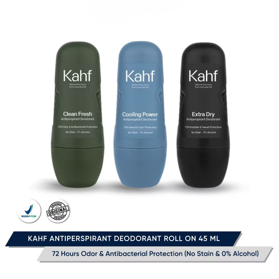 Jual KAHF Deodorant Roll On 45ml | Exp 2027 | Deo Bau Badan Ketiak ...