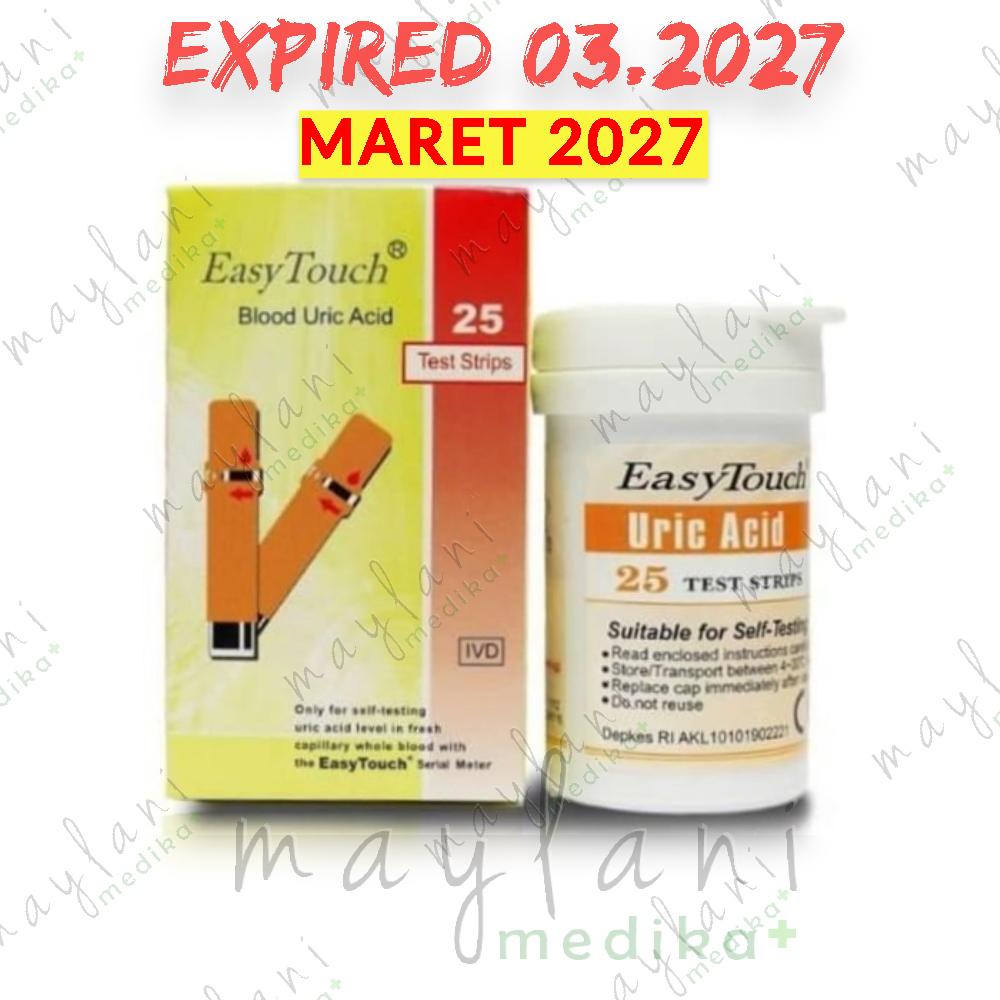 Jual Easy Touch Uric Acid Strips EasyTouch Asam Urat Strip Refill Stik ...