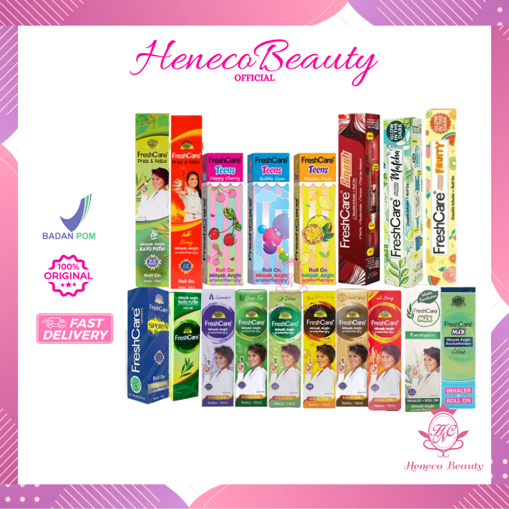 Jual FRESH CARE Aromatherapy Roll On Mix Smash Double Inhaler / Smash ...