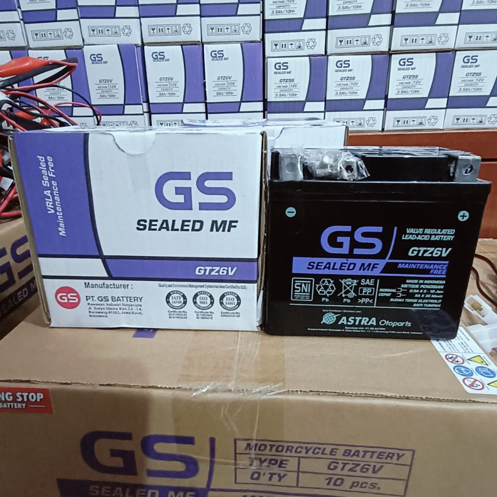 Jual AKI GS GTZ 6V (KEMASAN LAMA) | Shopee Indonesia