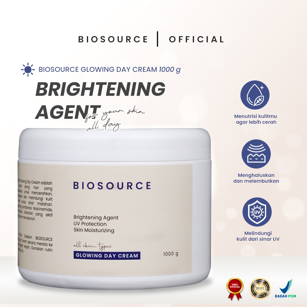 Jual BIOSOURCE Premium Glowing Day Cream 1KG | Skincare Cream | BPOM ...