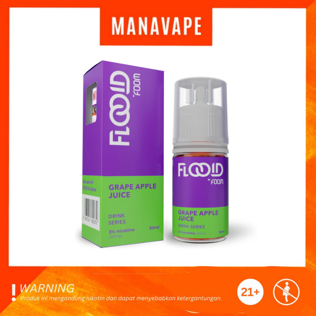 Jual Liquid FOOM Saltnic Grape Apple Juice 30ml 30mg | Shopee Indonesia