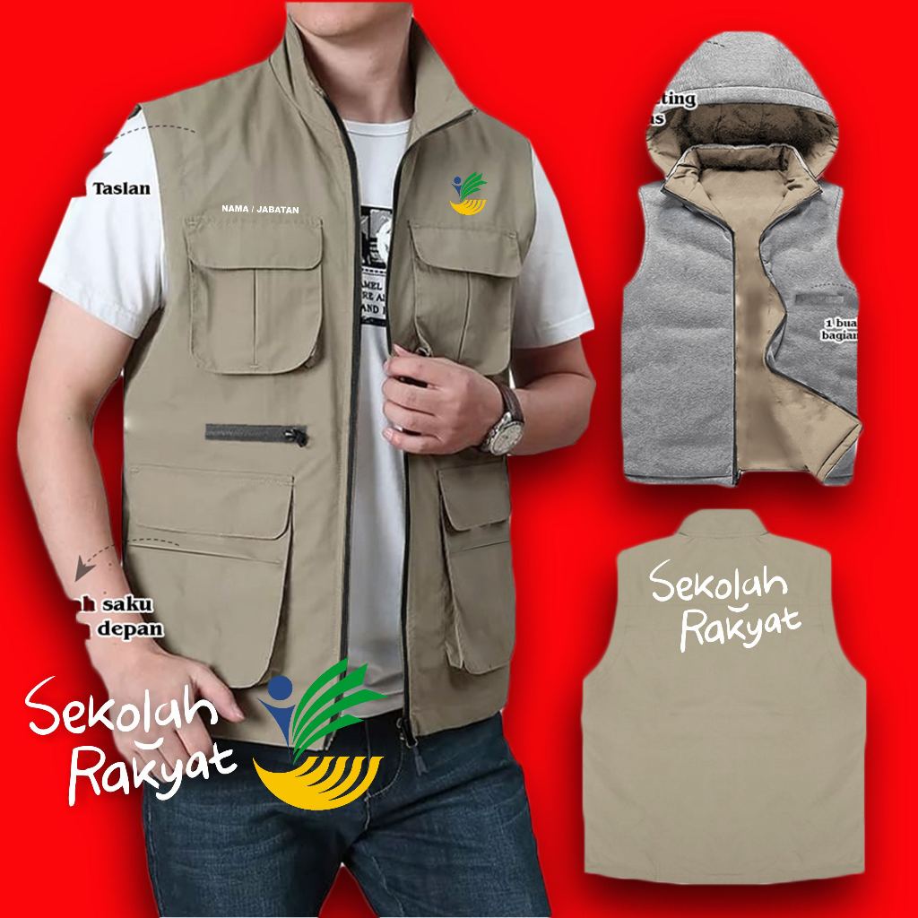 Jual JAKET ROMPI KANTONG TERBARU SEKOLAH RAKYAT KEMENSOS - JAKET DISTRO ...