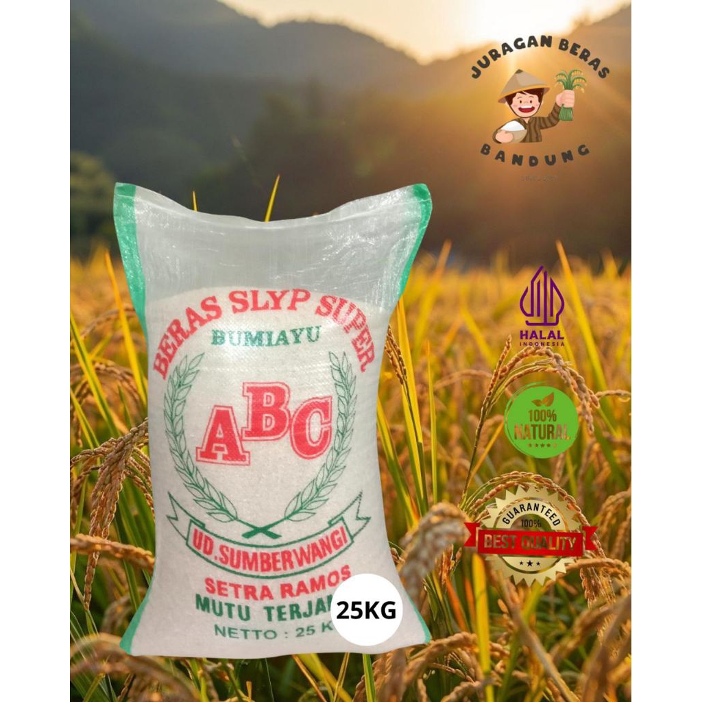 Jual Beras cap ABC 20 Kg dan 25 Kg pulen | Shopee Indonesia