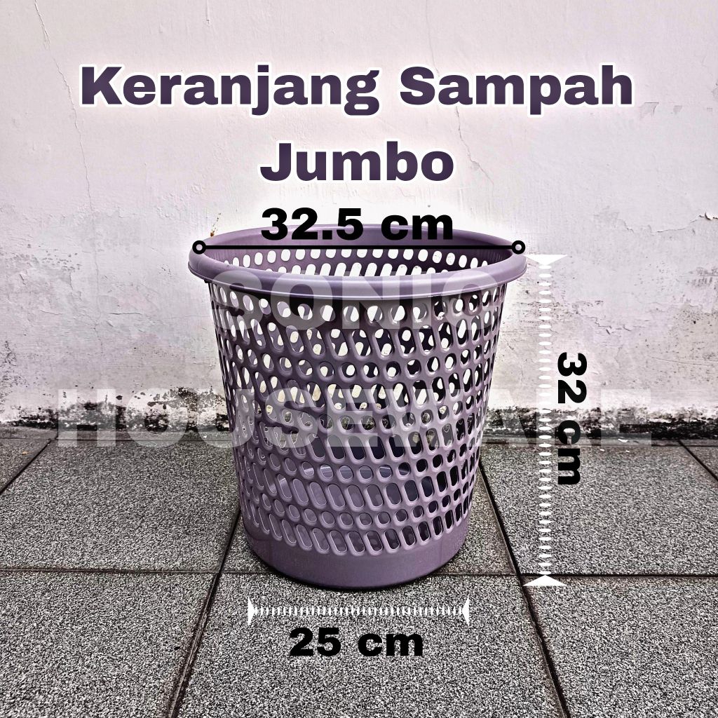 Jual Keranjang Sampah Besar Jumbo Wadah Tempat Sampah Plastik Jaring ...