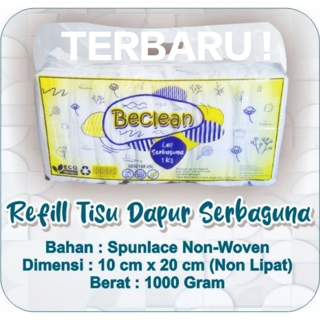Jual Promo! Tisu Dapur 1kg Serbaguna 1 kg Beclean Hijau | Shopee Indonesia