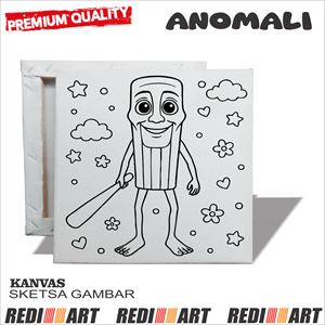 Jual Kanvas Sketsa Mewarnai ANOMALI 20x20 cm | Shopee Indonesia