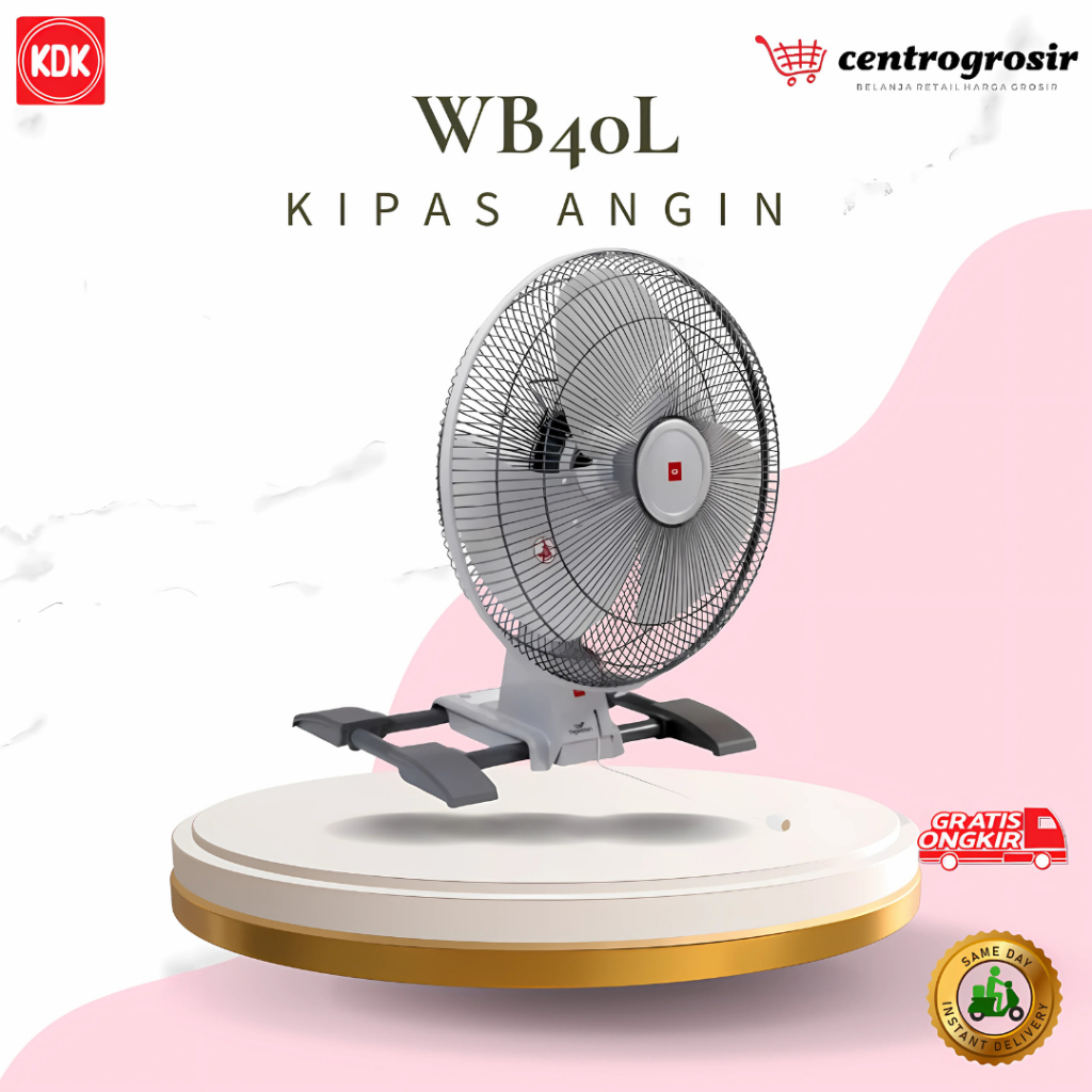 Jual KDK WB40L Floor Wall Fan Kipas Angin Besi Tornado Typhoon Meja ...