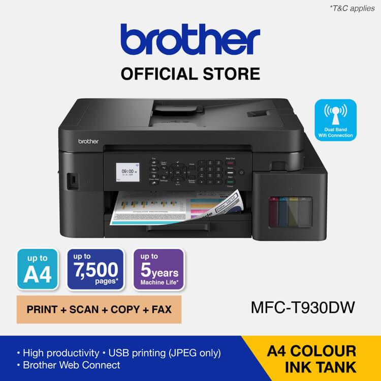 Jual Printer Brother MFC-T930DW Inkjet Wireless Multi-function Fax ...