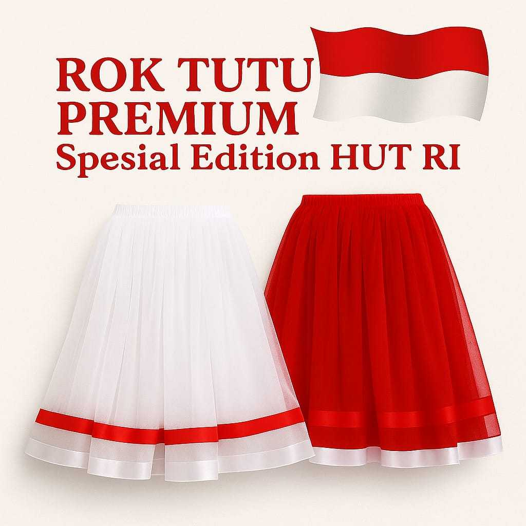 Jual Rok Tutu Premium Lis Pita Special Hari Kemerdekaan Indonesia ...