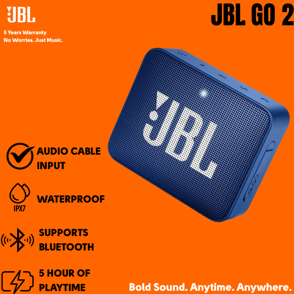 Jual JBL Go 2 Go2 Bluetooth Wireless Speaker Extra Bass | Shopee Indonesia