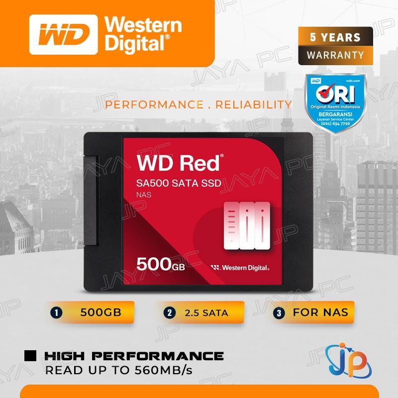Jual WD Red SSD SA500 500GB Sata 3 - 500 GB 2.5" For NAS | Shopee Indonesia