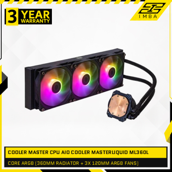 Jual COOLER MASTER CPU AIO COOLER MASTERLIQUID ML360L CORE ARGB (360MM ...