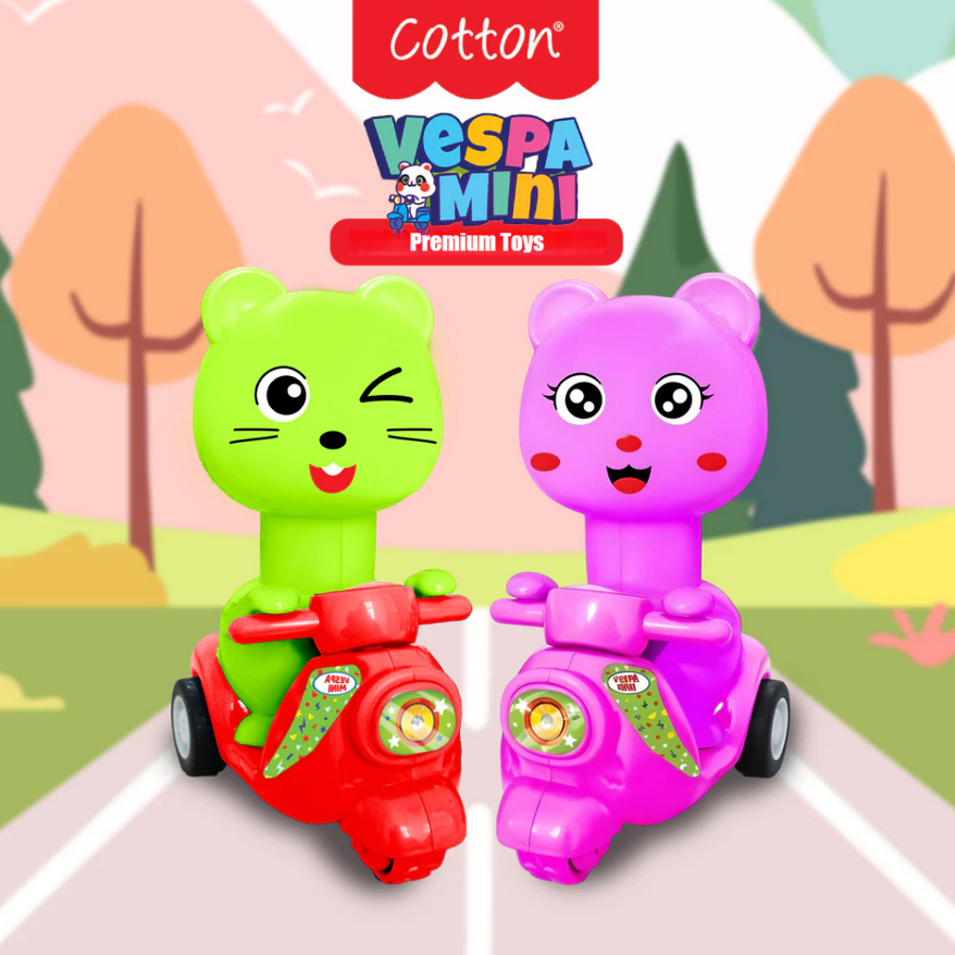 Jual Mainan Anak Bayi Tekan Mainan Bentuk Bebek Sepeda Motor Vespa Bisa ...