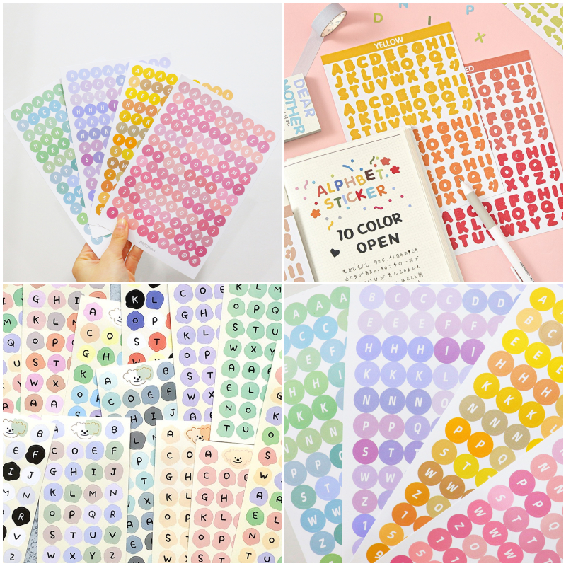 Jual [Artopia] 1 lembar Alphabet Sticker by PAPERIAN / Stiker Alfabet ...