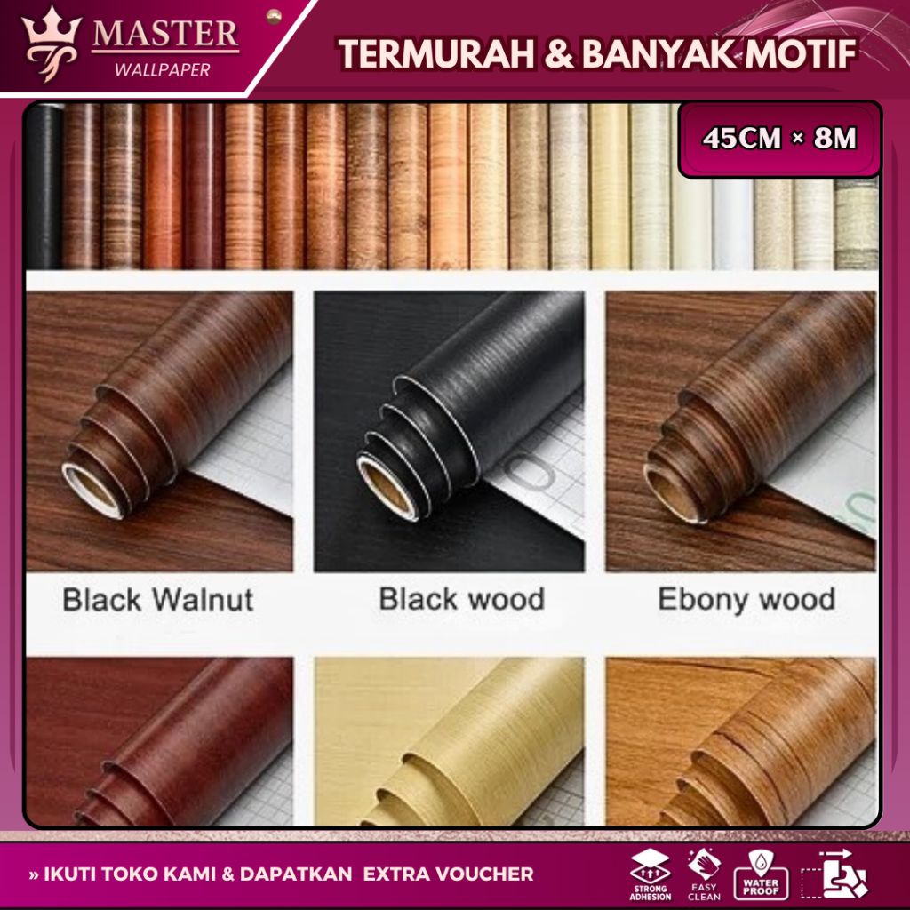 Jual Wallpaper Dinding Sticker Motif Kayu Vintage Aesthetic – Dekorasi ...