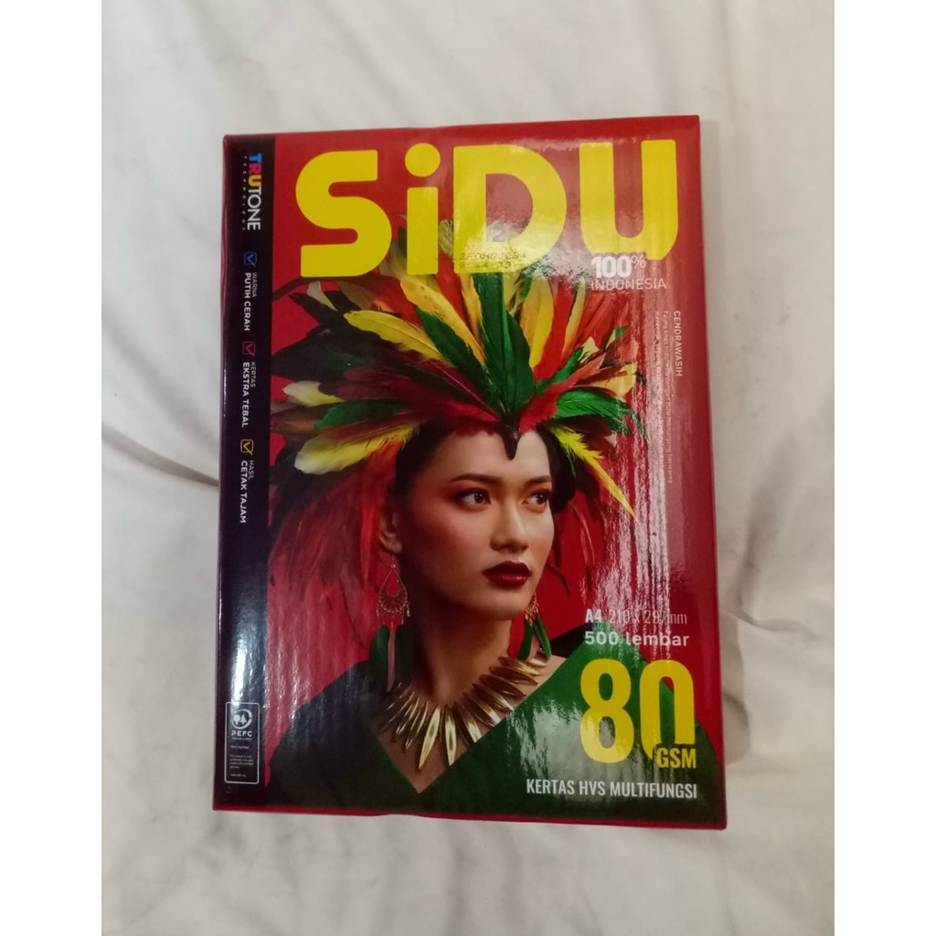 Jual (Packing Dus) Kertas SiDU A4 HVS Paper Multifungsi 80gsm 500 ...