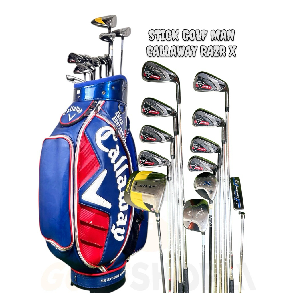 Jual Stick Golf Man Callaway Razr X Shaft Stell Flek Reguler Second ...