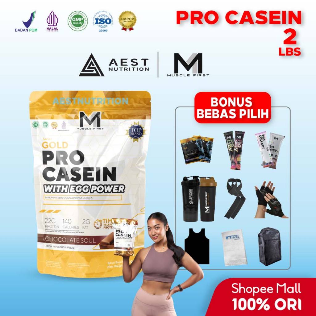 Jual Muscle First Pro Casein 2 lbs 900 gram Whey Protein Supplemen ...