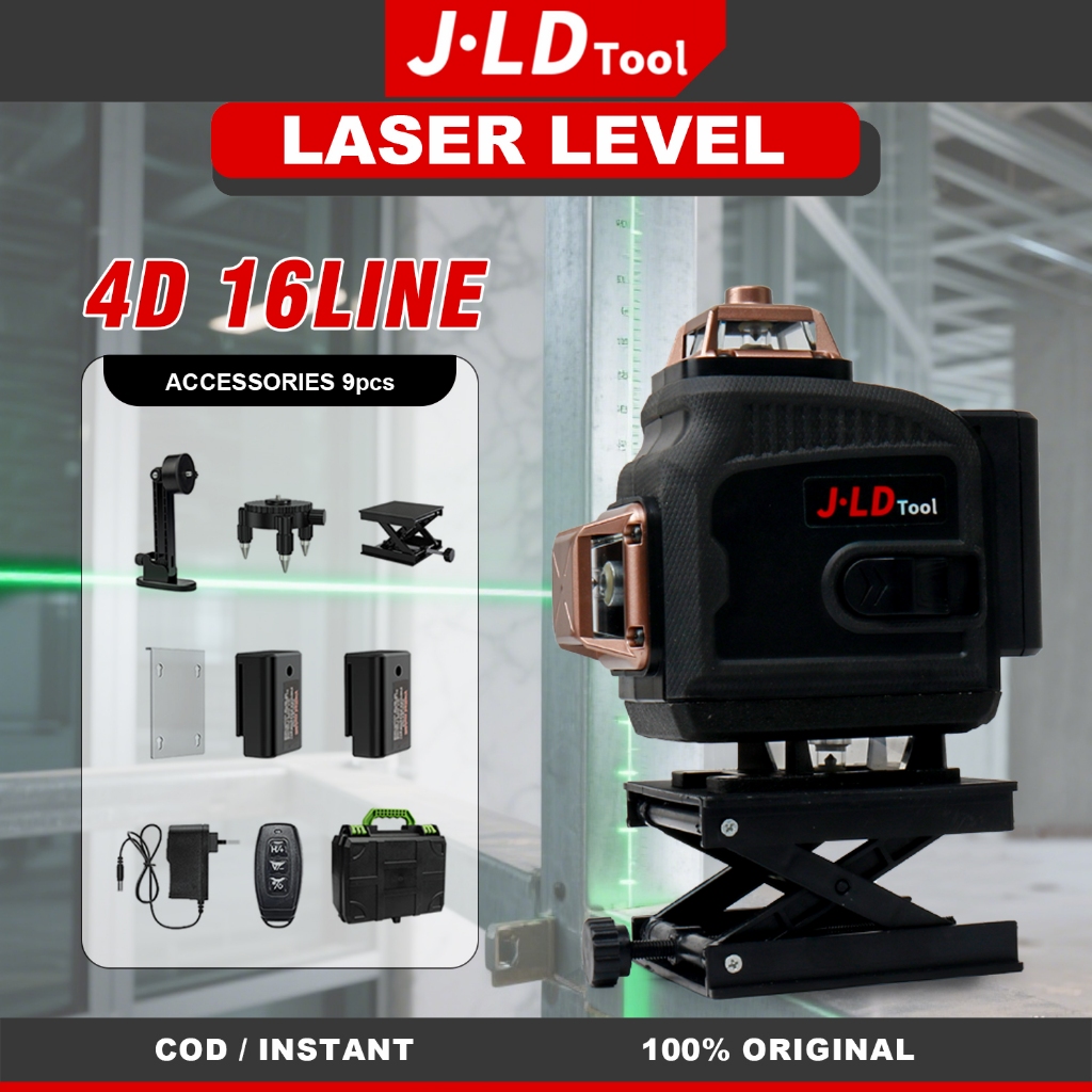 Jual JLD Laser Level 16 Lines Digital Bisa Remot mesin self leveling ...