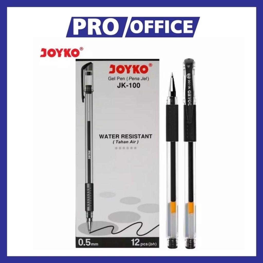Jual ProOffice-Pulpen Joyko JK-100 Hitam (12 Pcs) – Ujung Tumpul, Alat ...