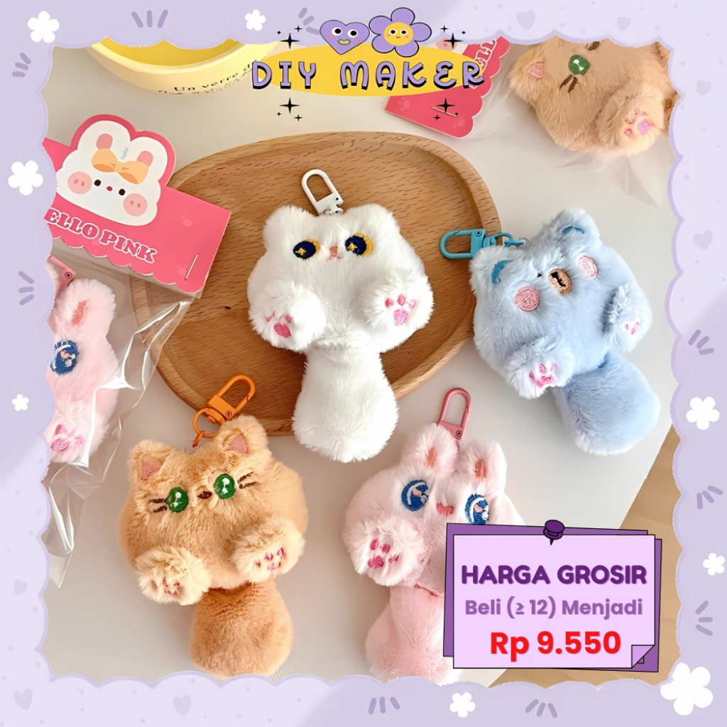 Jual DM Gantungan Tas Kunci Hiasan Boneka Lucu Cute Plush Animal Doll ...