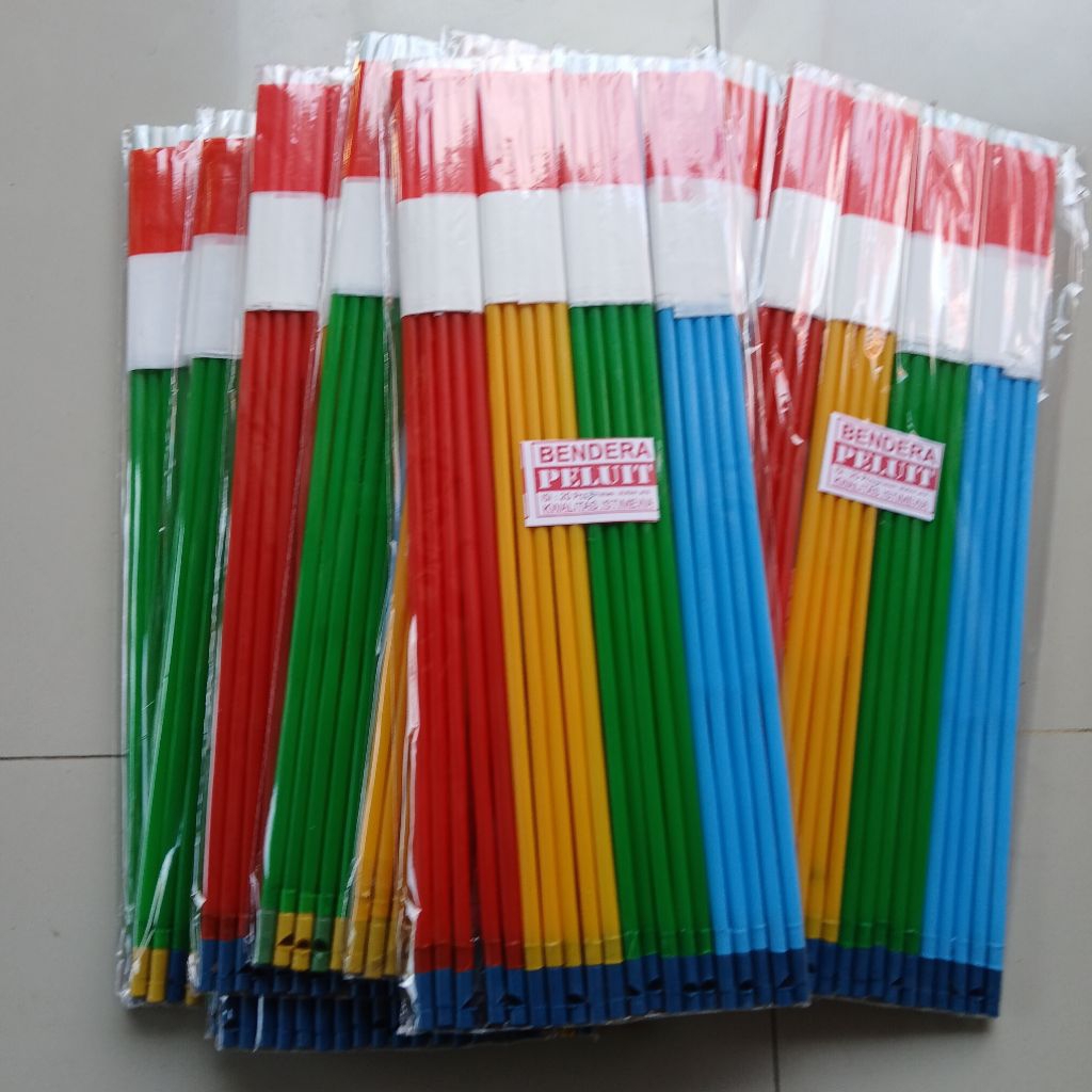 Jual BENDERA MERAH PUTIH STIK PELUIT/ BENDERA MERAH PUTIH PLASTIK PLUS ...