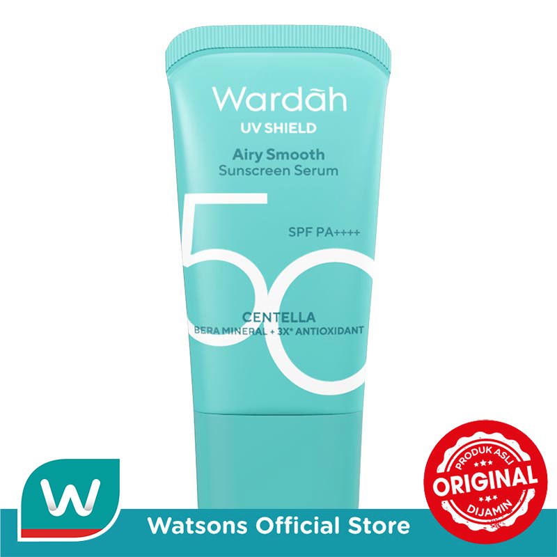 Jual Wardah UV Shield Airy Smooth Sunscreen Serum SPF50 PA++++ 25ml ...