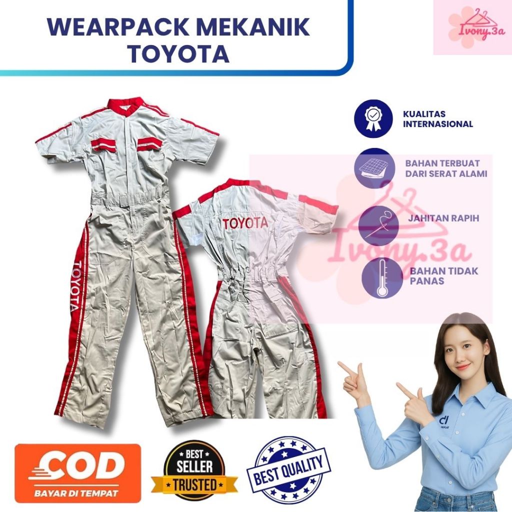 Jual Wearpack Toyota Mobil | Wearpack Safety | Seragam Bengkel ...