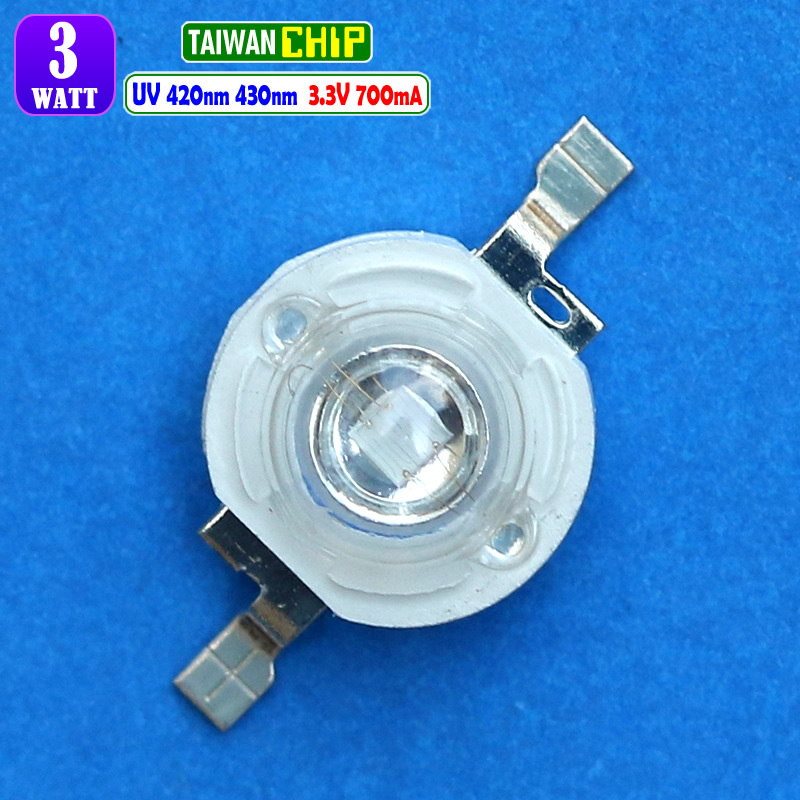 Jual HPL 3W Led 420nm 430nm UV UltraViolet Lampu Led Tanaman Bonsai Coral Akuarium Aquascape ...