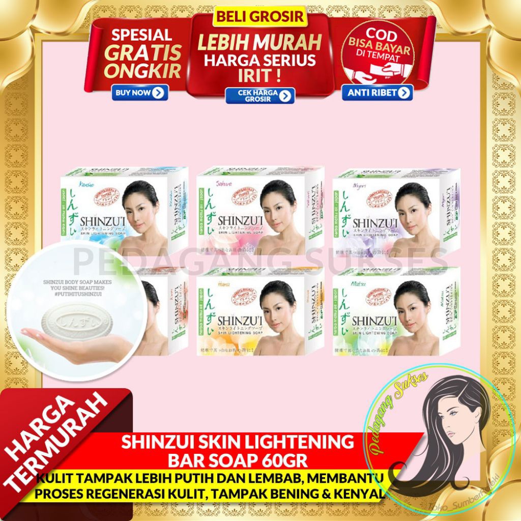 Jual SHINZUI SKIN LIGHTENING BAR SOAP 60GR 80GR - Sabun Batang Sabun ...