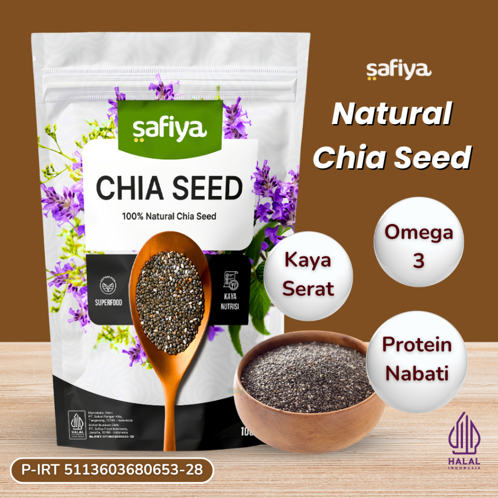 Jual Chia Seed Safiya 1 Kg Diet Organic Black Chiaseed | Biji Chia ...