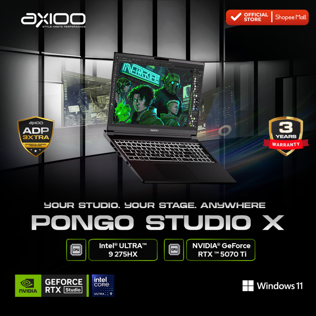 Jual Axioo Laptop Gaming Pongo Studio X 2025 Edition Intel Ultra 9 ...