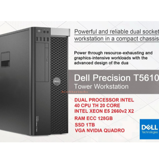 Jual Dell Precision T5610 - 40 Cpu Core PC Server Workstation Dual Proc ...