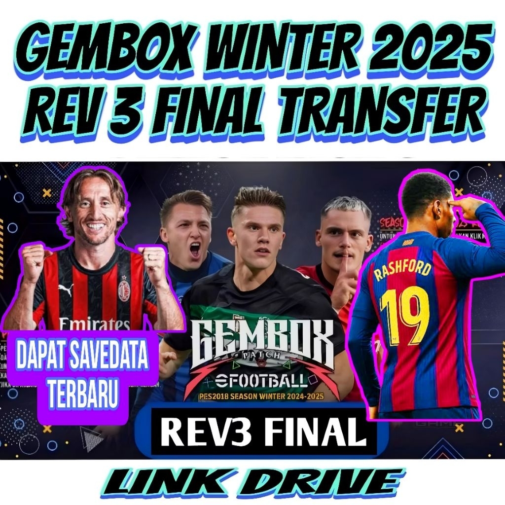 Jual New!! Gembox Terbaru!!! PES 2025 GEMBOX WINTER PS3 FINAL TRANSFER ...
