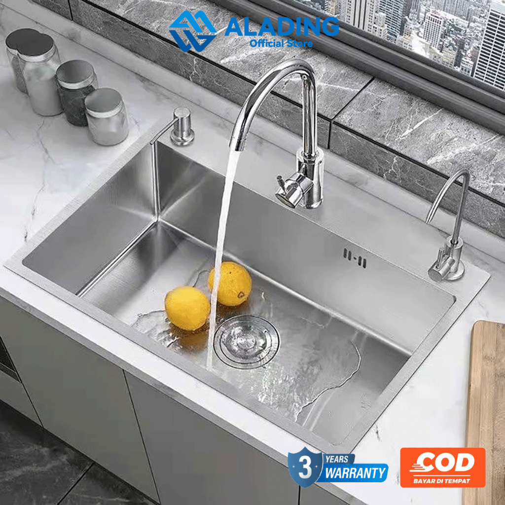 Jual Bak Cuci Piring Stainless Steel Kitchen Sink SUS304 3.0mm,Modern ...