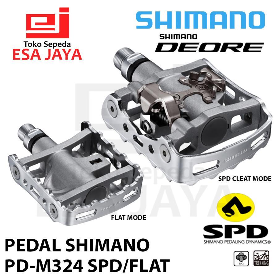 Jual Shimano PD-M324 MTB Pedal Cleat Dua Sisi SPD - Bisa Flat & Cleat ...