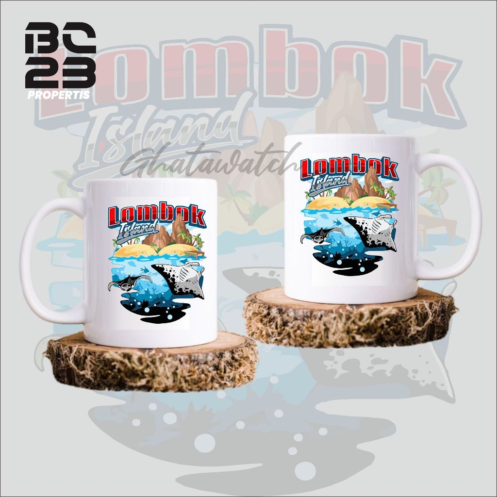 Jual MUG GELAS CANGKIR CUSTOM OLEH OLEH LOMBOK LABUAN BAJO | Shopee ...